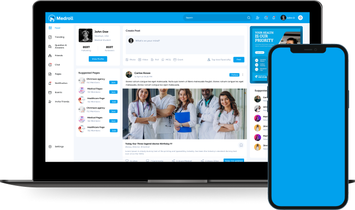 Medroll | Social Media Platform For Doctors